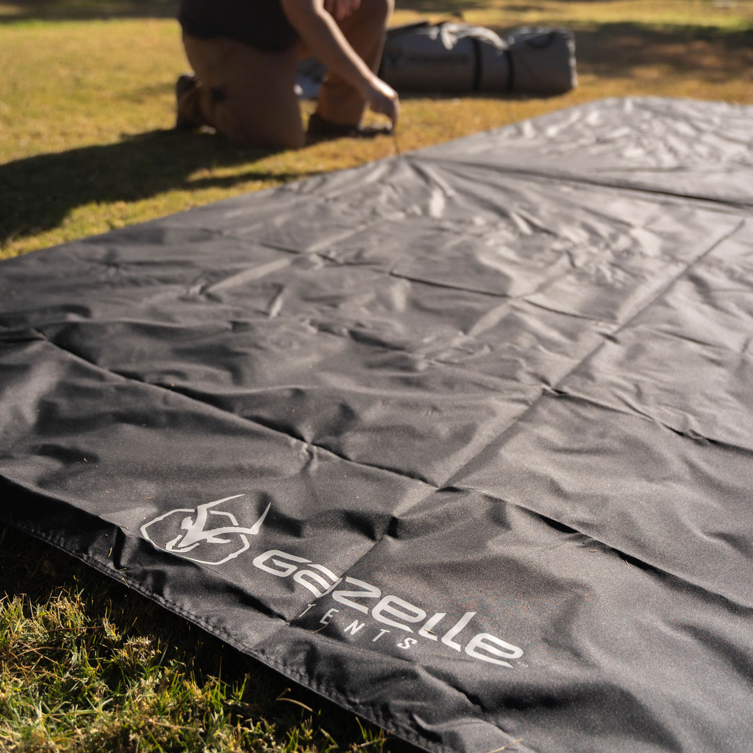 Gazelle Tents™, Tandem Gazebo Footprint, 300D, Waterproof Ground Tarp ...