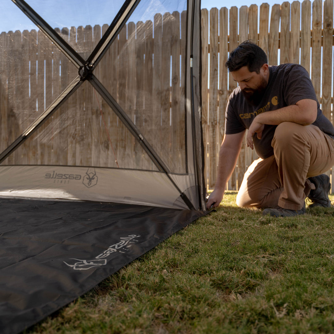 Gazelle Tents™, Tandem Gazebo Footprint, 300D, Waterproof Ground Tarp ...