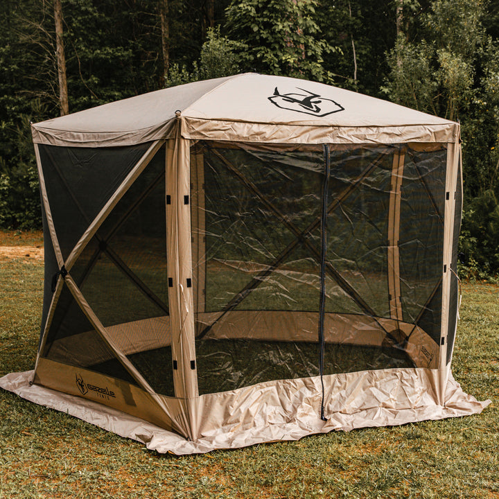 Gazelle Tents G5 5-Sided Portable Gazebo, Easy Pop-Up Hub Screen Tent ...