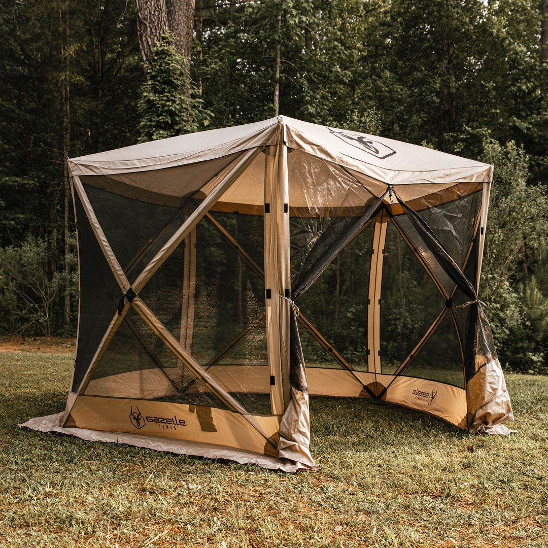 Gazelle Tents G5 5-Sided Portable Gazebo, Easy Pop-Up Hub Screen Tent ...