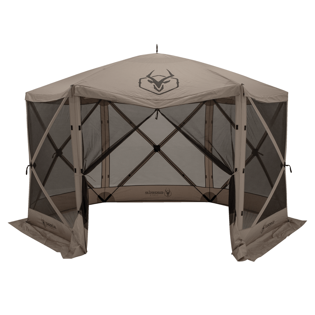 Gazelle Tents G6 6-Sided Portable Gazebo, Easy Pop-Up Hub Screen Tent ...