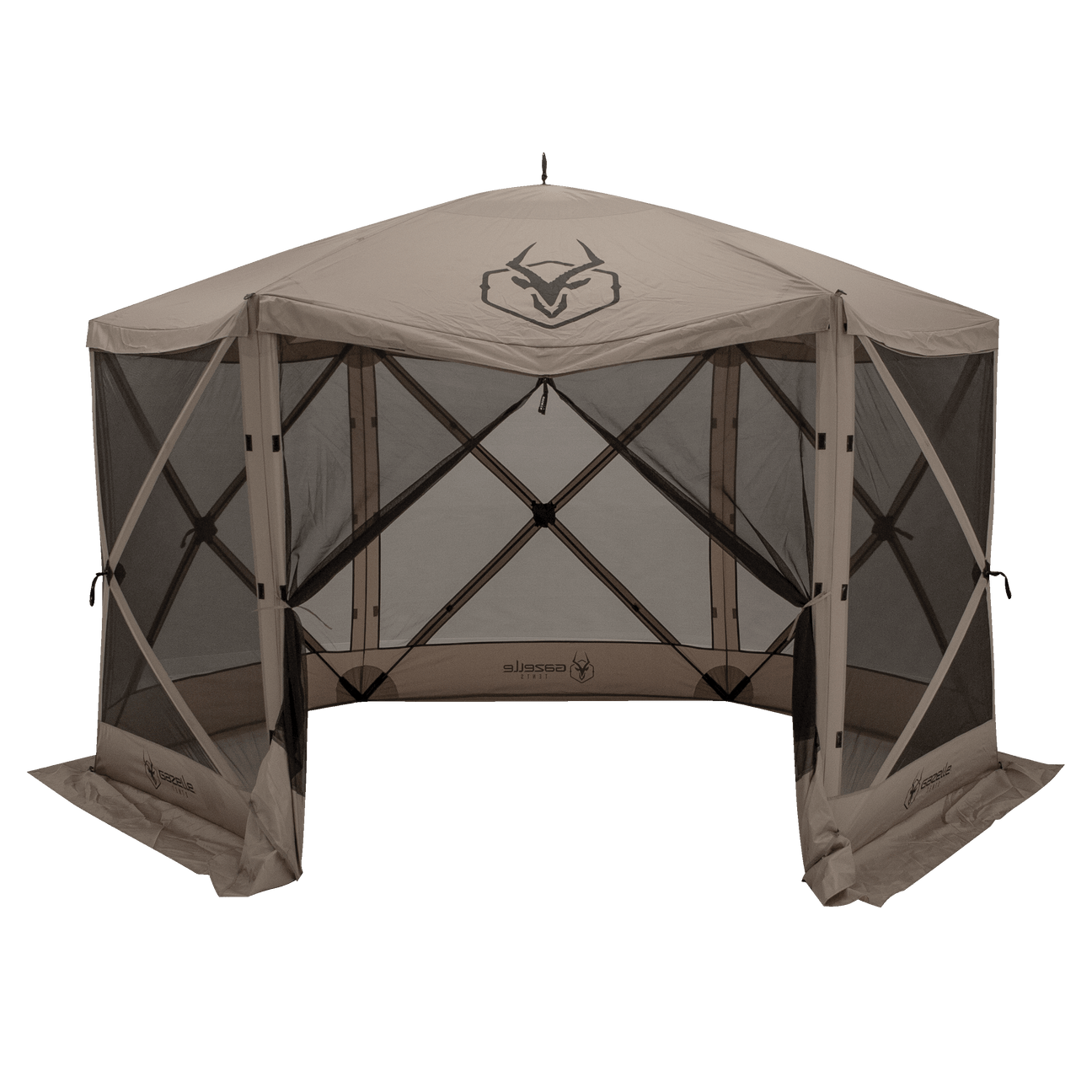 Gazelle Tents G6 6-Sided Portable Gazebo, Easy Pop-Up Hub Screen Tent ...