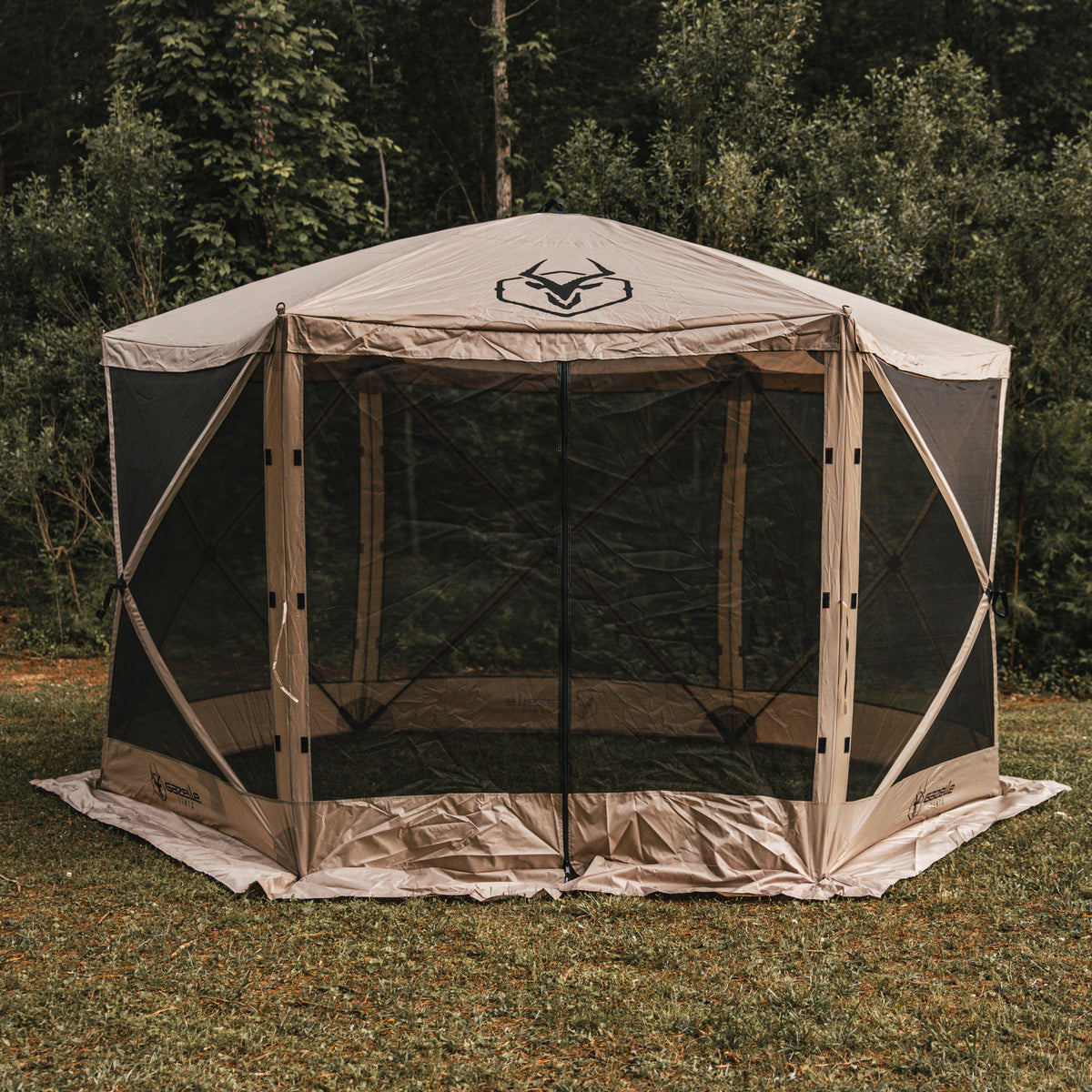 Gazelle Tents G6 6-Sided Portable Gazebo, Easy Pop-Up Hub Screen Tent ...