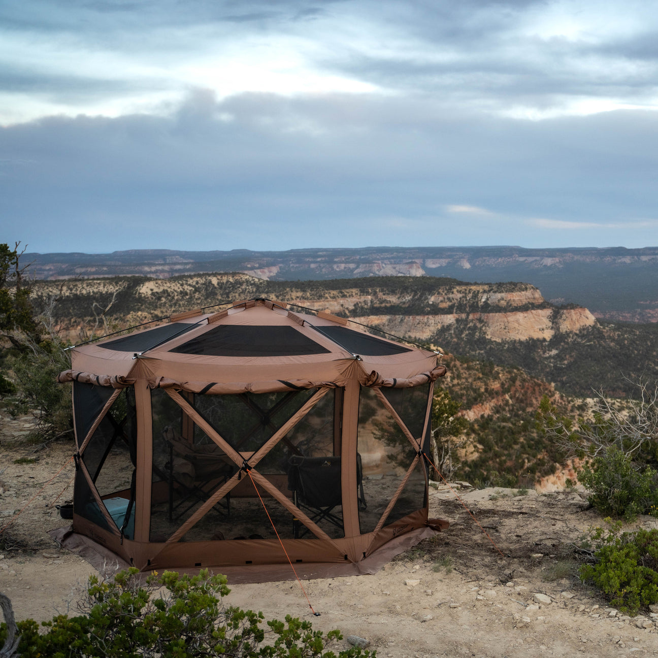 Gazelle Tents G6 Cool Top 6-Sided Portable Gazebo, Easy Pop-Up Hub ...