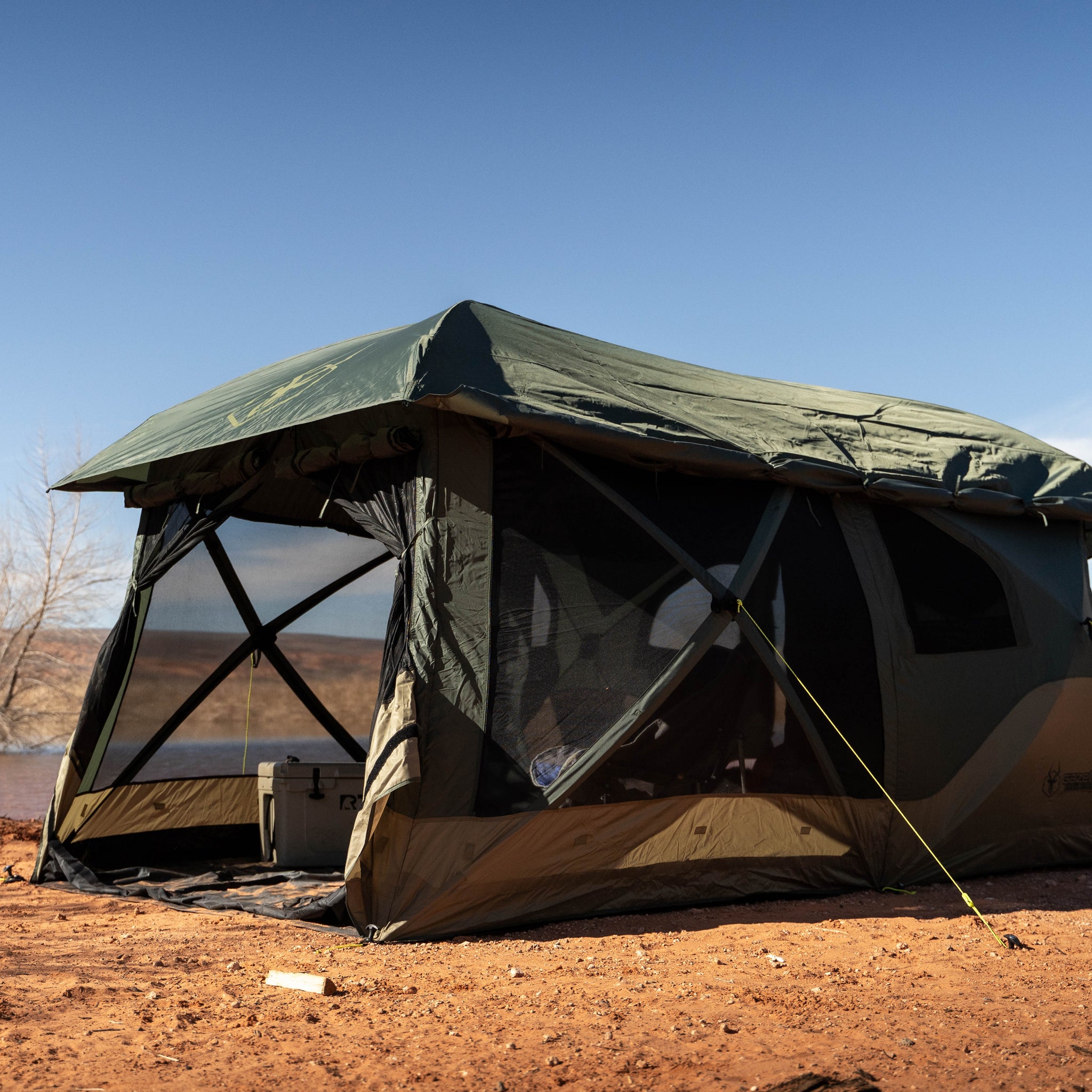 Gazelle Tents T4 Plus Hub Tent Overland Edition, Easy 90 Second Set-Up ...